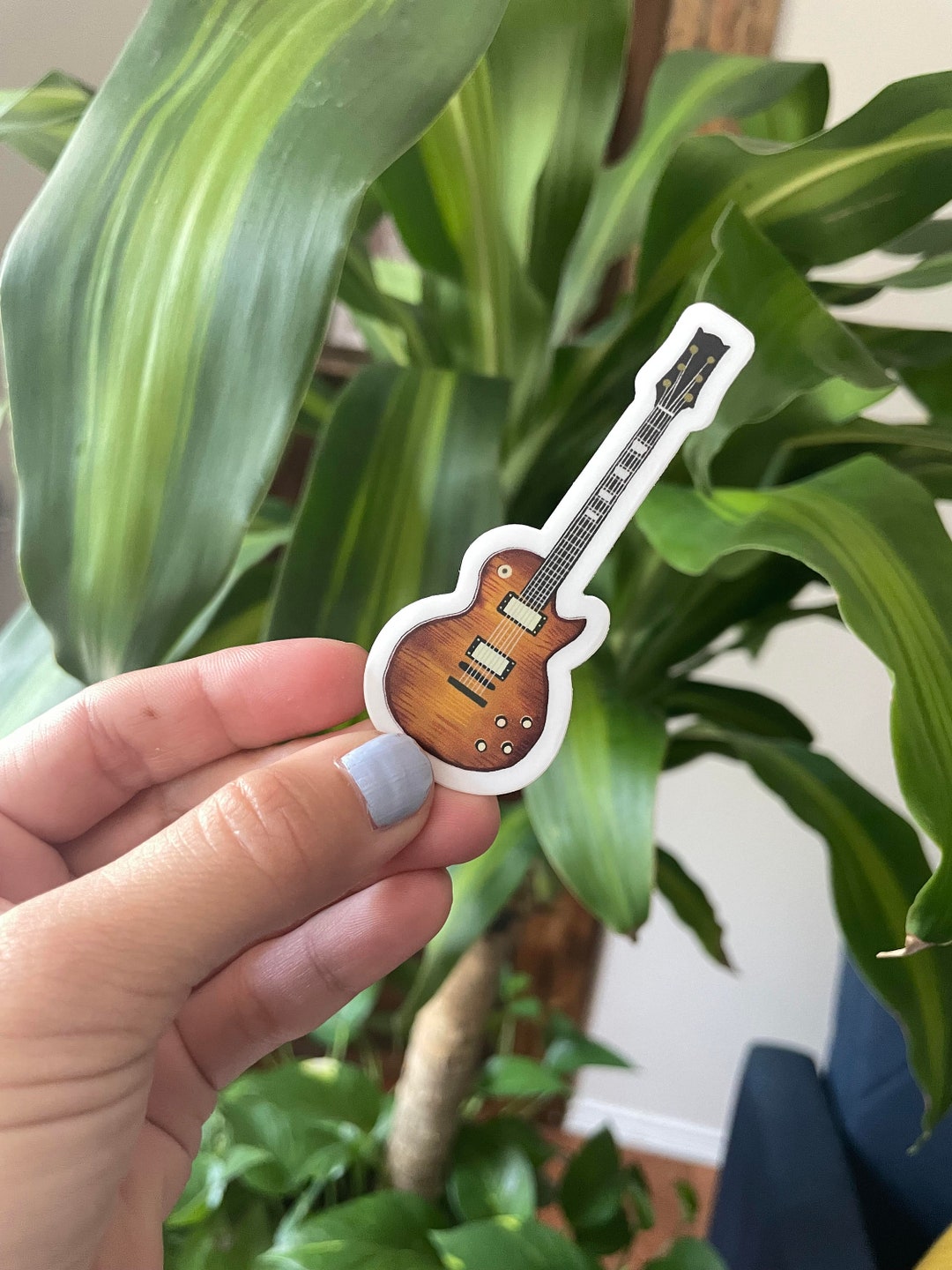 Guitar Sticker Electric Guitar Musician Sticker Guitarist Gift Les Paul ...