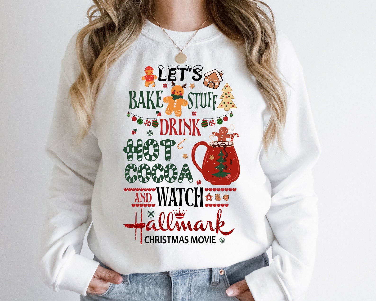 Hallmark Christmas Sweater, Christmas Sweatshirt, Holiday Season Outfit ...