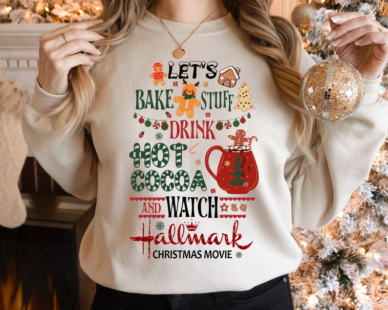 Hallmark Christmas Sweater, Christmas Sweatshirt, Holiday Season Outfit ...