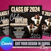 Graduation Pop Out Invitation; Diploma Invitation; Class of 2025 ...