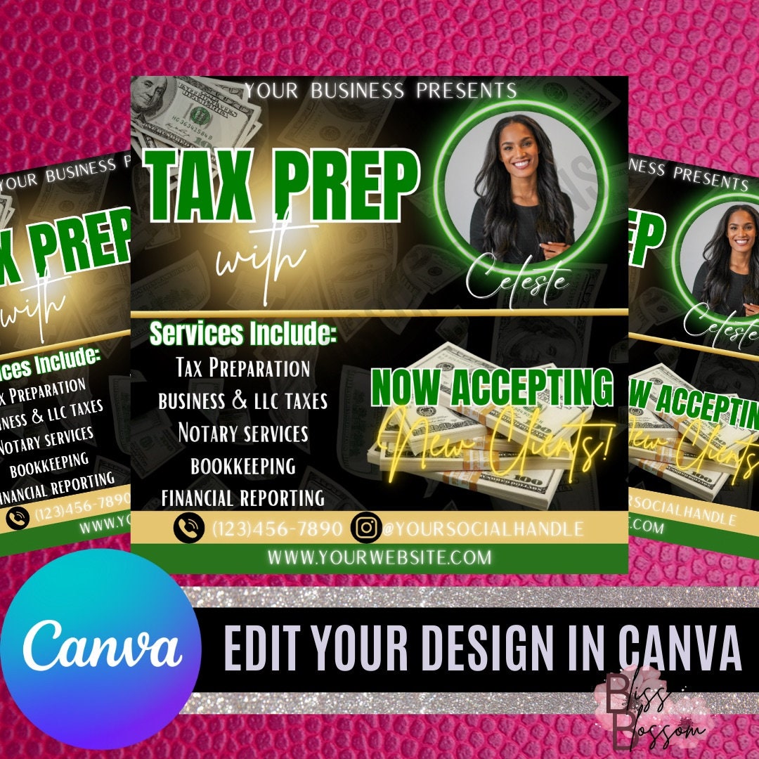 DIY Tax Flyer, Tax Season Social Media Flyer - Etsy