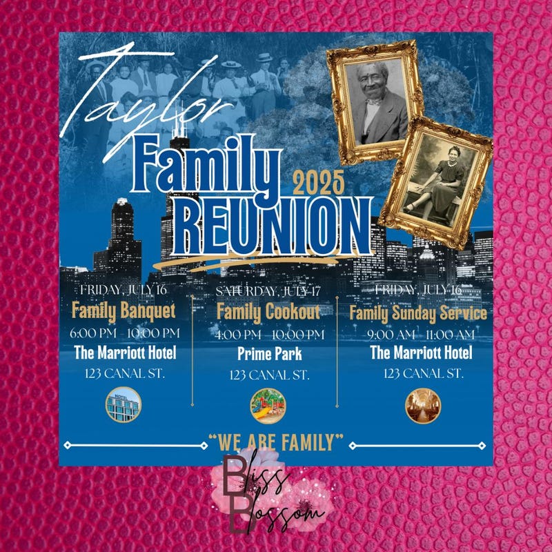 Family Reunion Flyer - Etsy