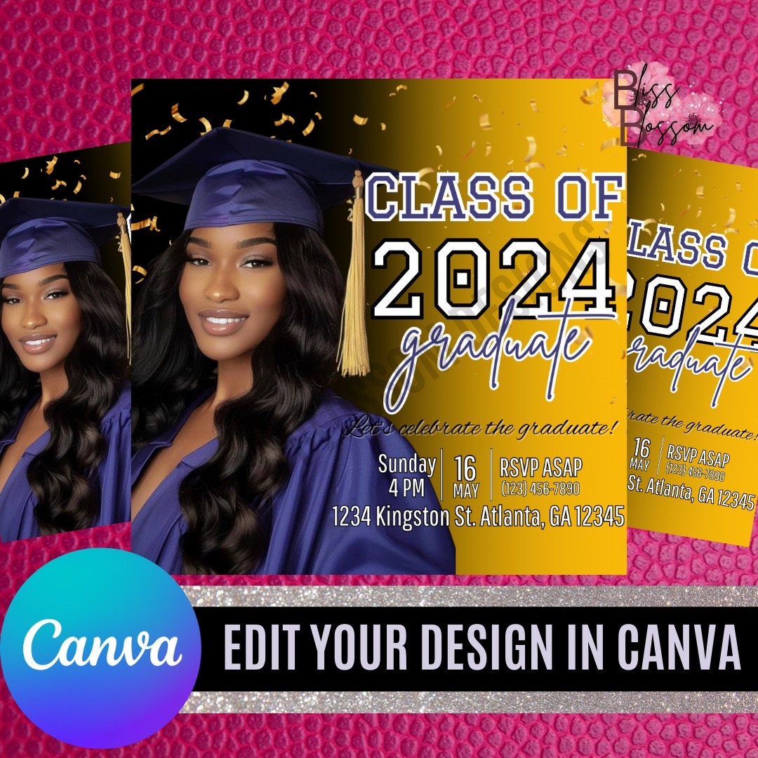 Class of 2024 Flyer; Graduation Flyer; 2024 Grad Flayer; Grad Party ...