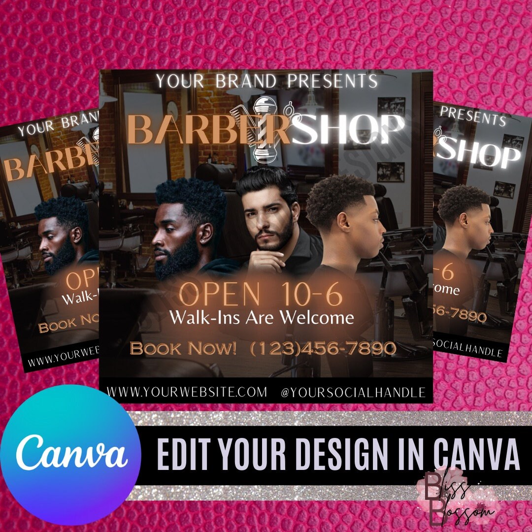 DIY Barbershop Flyer; Hair Cut; Barber Flyer - Etsy