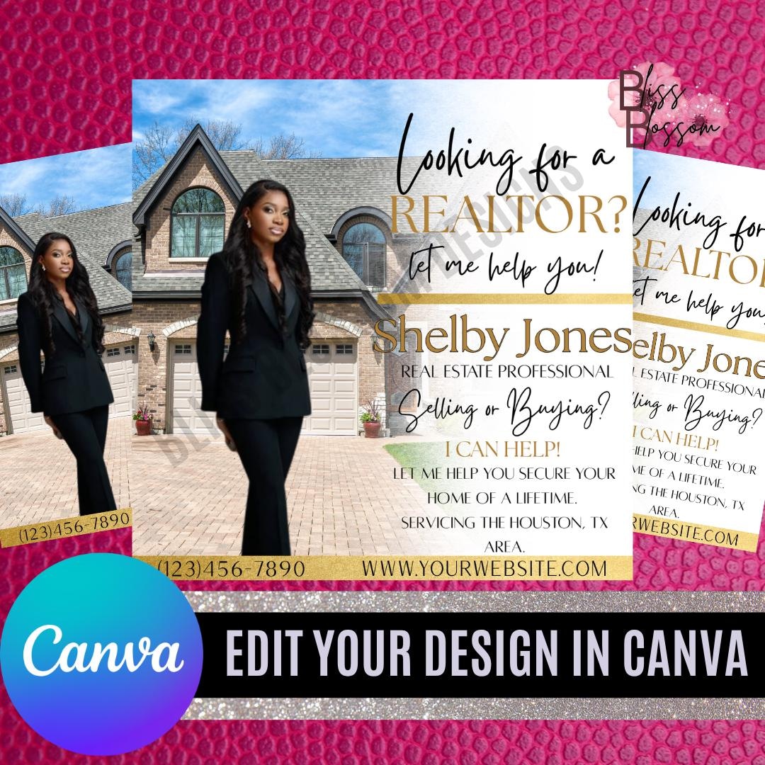 DIY Looking for A Real Estate Agent Flyer; Real Estate Flyer; New Home ...