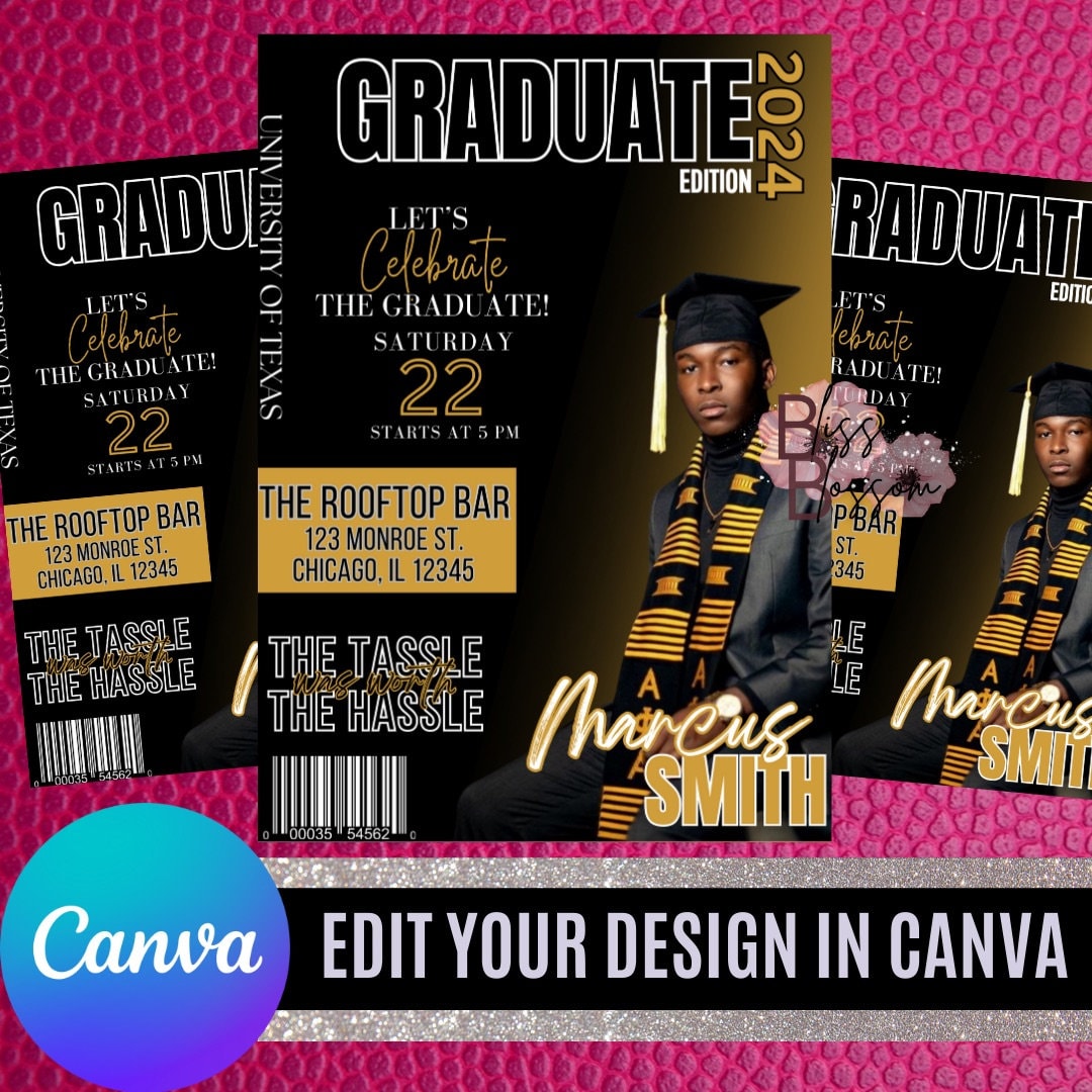 Graduation Magazine Invitation; 2024 Edition; Class of 2024; Graduation ...