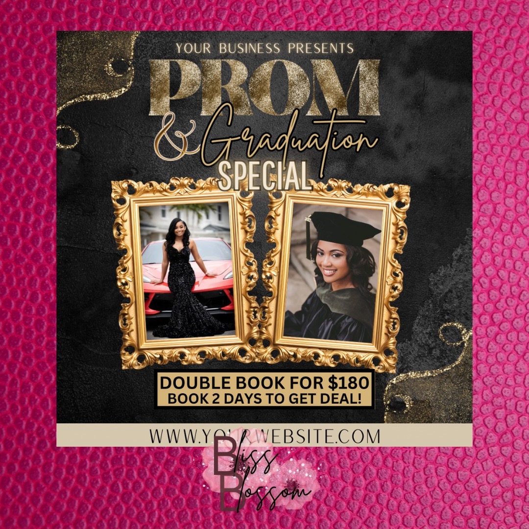 DIY Frame Prom & Graduation Special Flyer, Prom Makeup Flyer, Makeup ...