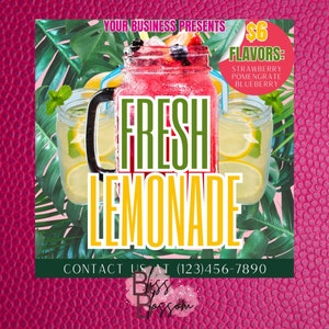 DIY Lemonade Flyer, Food Truck Flyer, Chef Flyer, Restaurant Flyer ...