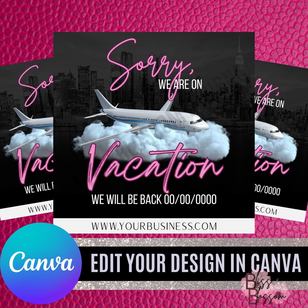On Vacation Business Flyer; Booking Flyer; Hairstylist Flyer ...