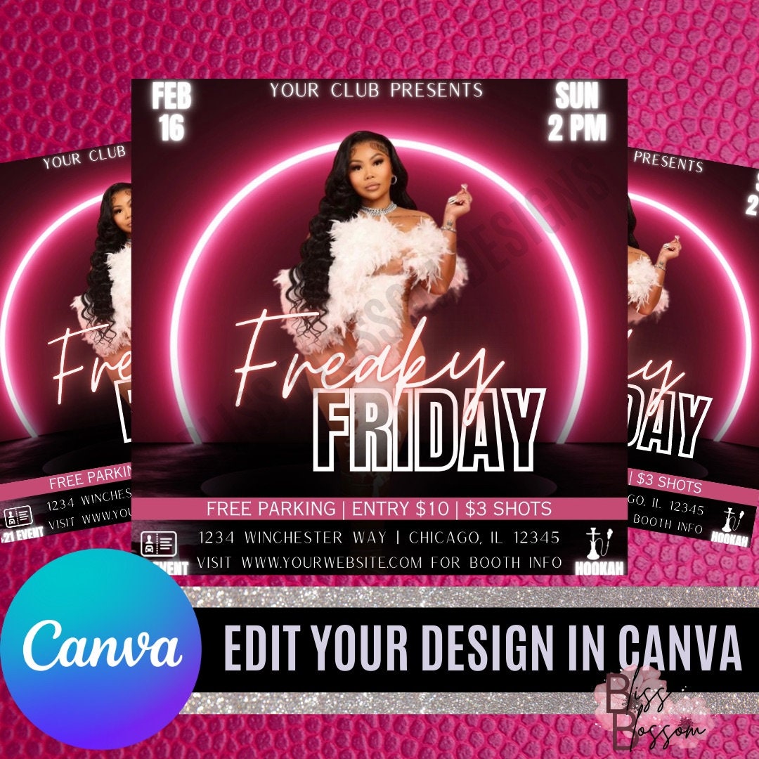 Freaky Friday Club Flyer; Party Flyer; DJ Flyer - Etsy