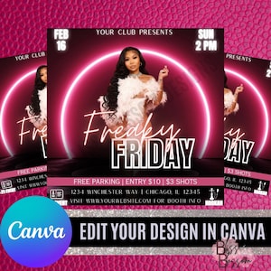 Freaky Friday Club Flyer; Party Flyer; DJ Flyer - Etsy