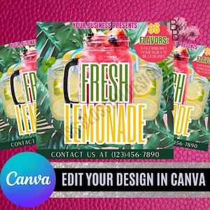 DIY Lemonade Flyer, Food Truck Flyer, Chef Flyer, Restaurant Flyer ...