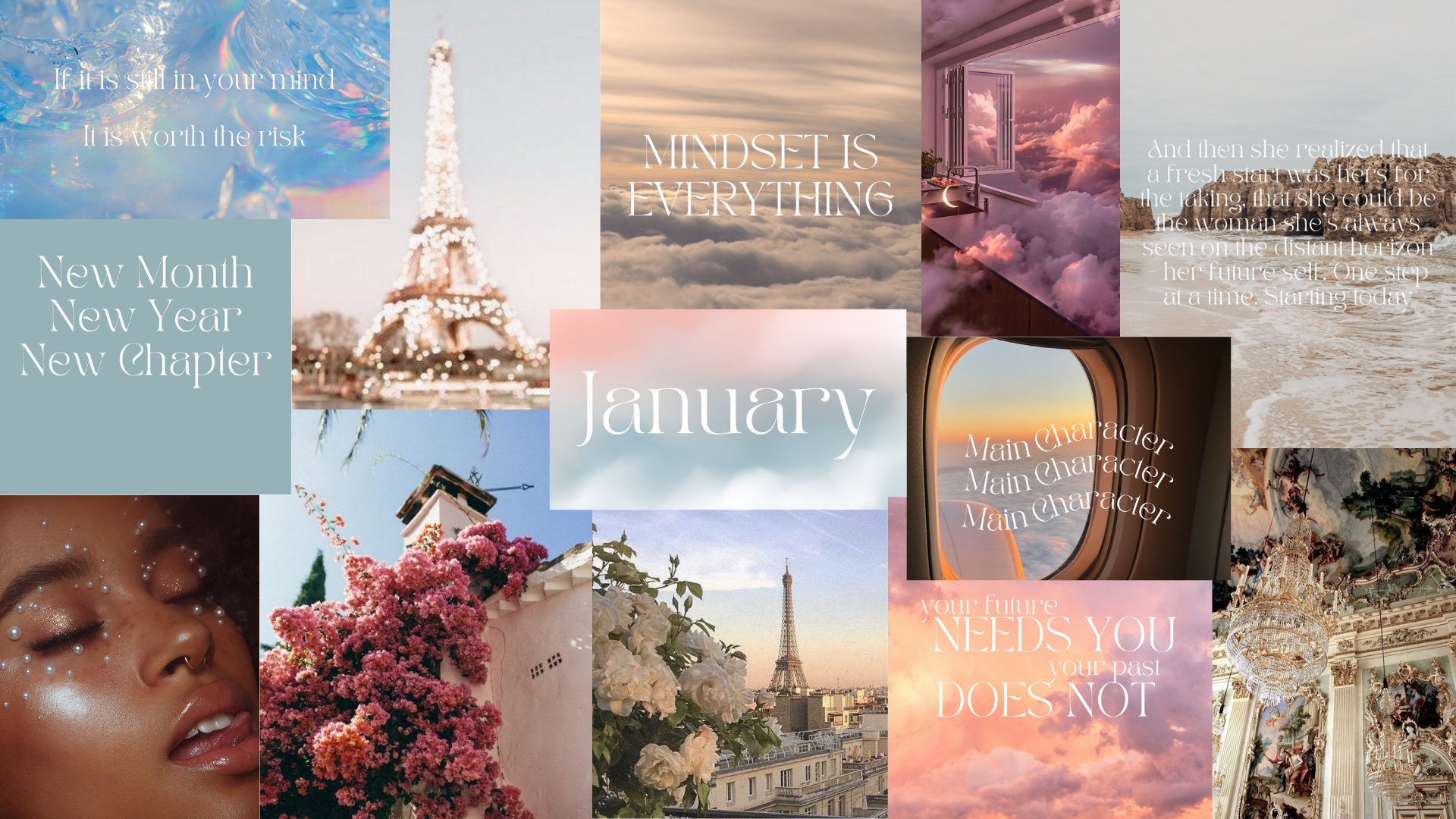 January Vision Board Kit Vision Board 2023 Printable's - Etsy