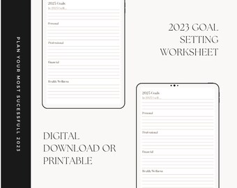 January Vision Board Kit Vision Board 2023 Printable's - Etsy