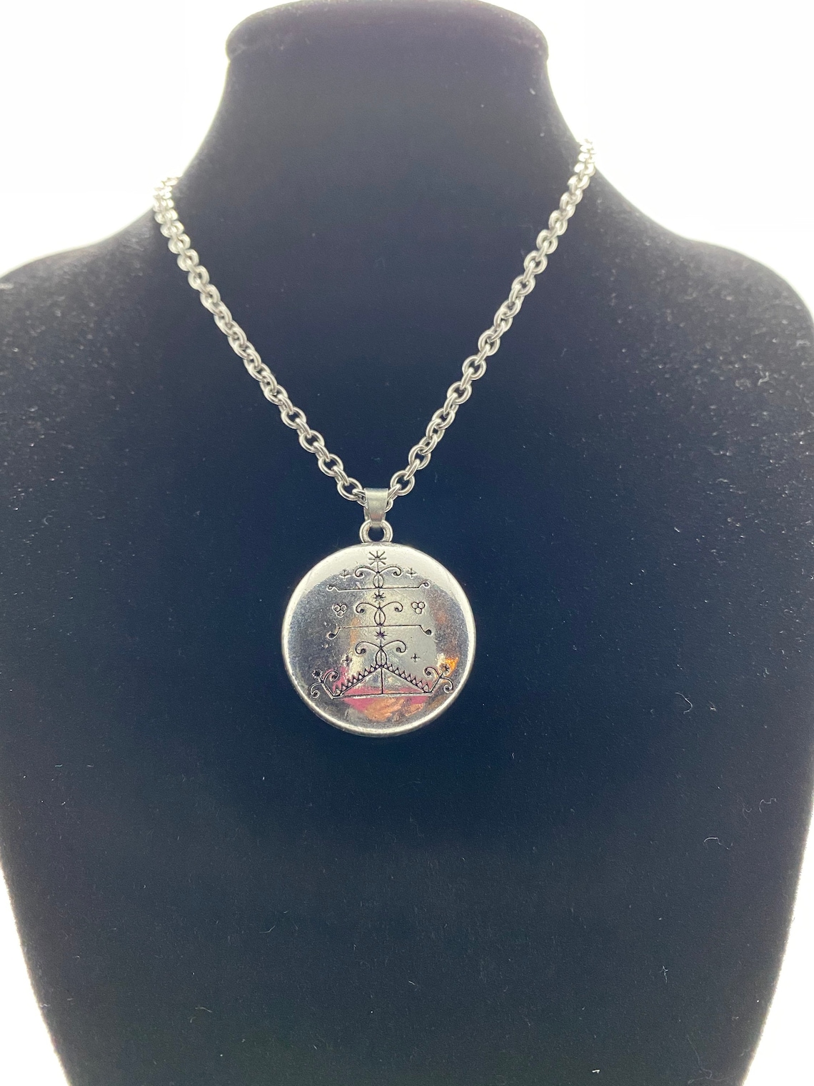 Spiritual Orisha Ogou Feray Veve Pendant Necklace - Etsy