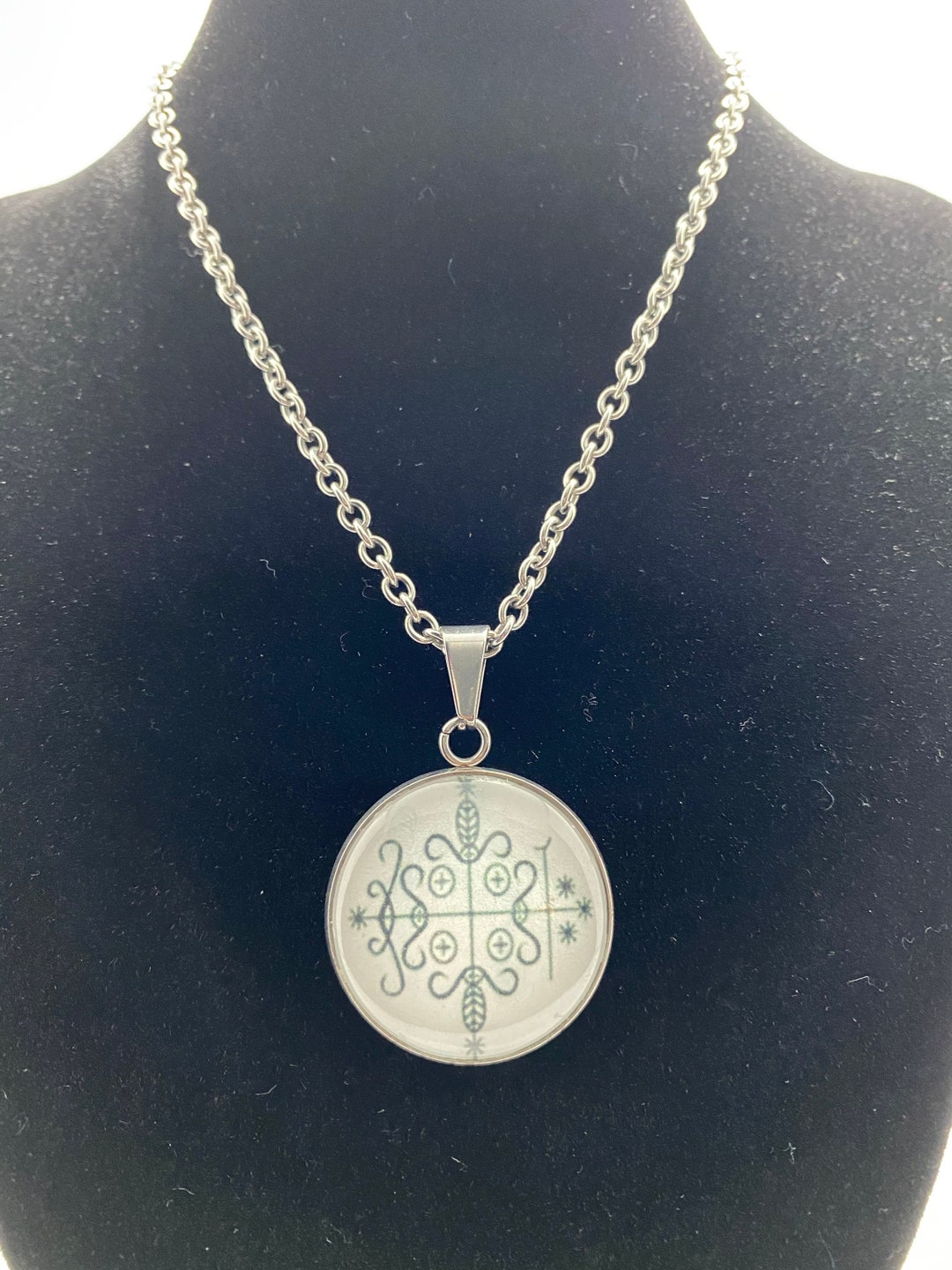 Spiritual Orisha Papa Legba Veve Pendant Necklace - Etsy