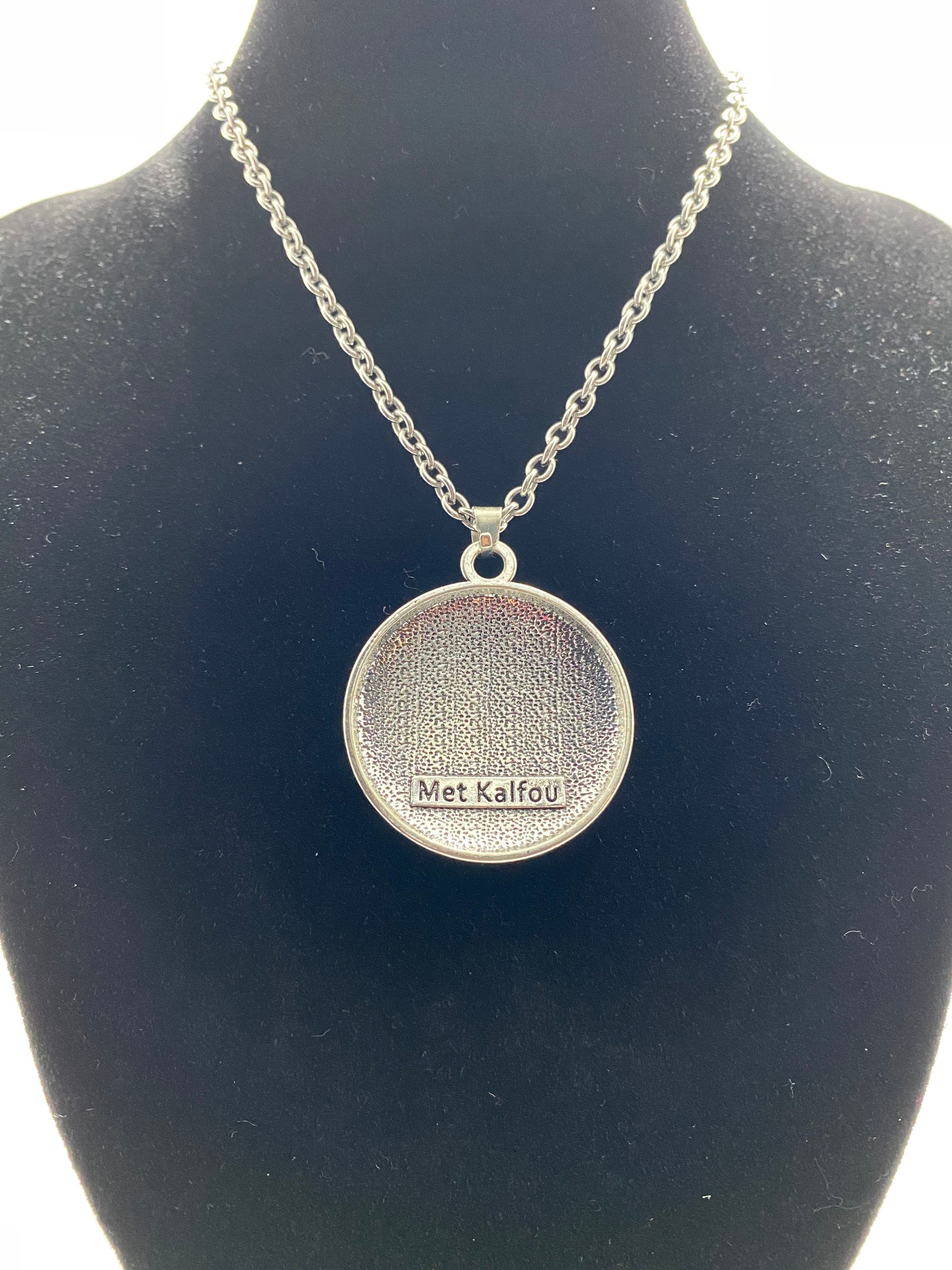 Spiritual Orisha Met Kalfou Veve Pendant Necklace - Etsy