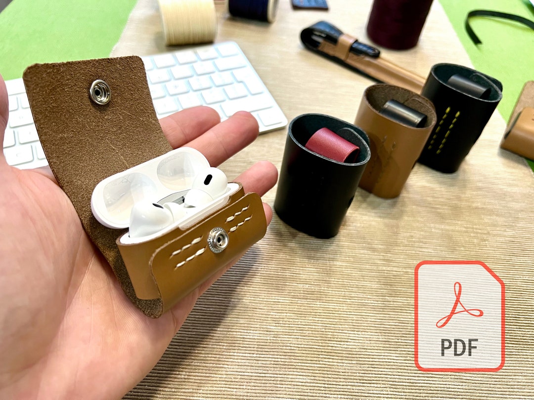 Airpods Pro Leather Case PDF Pattern 1st 2nd Gen DIY Craft Template ...