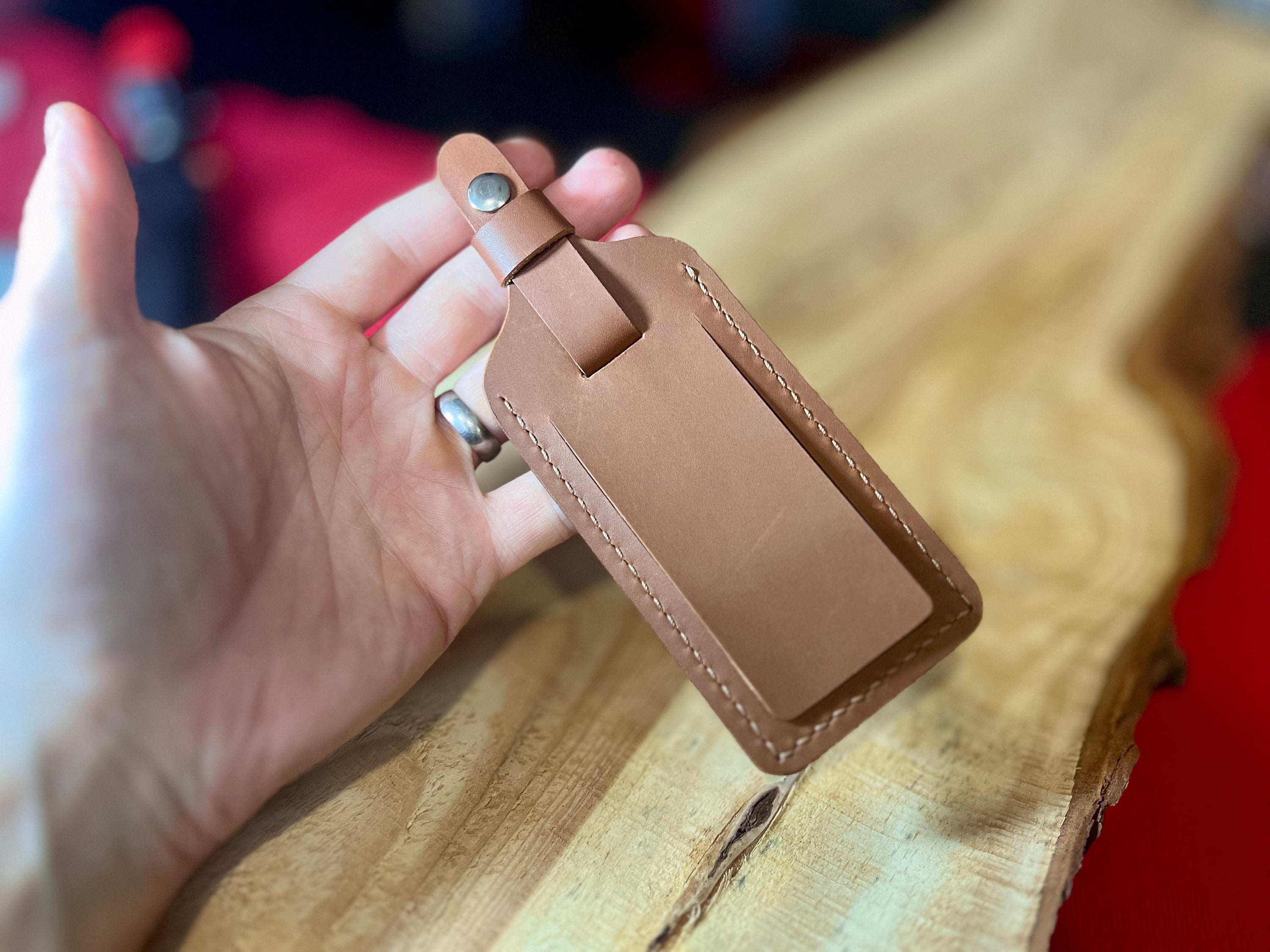 Leather Luggage Tag Pack PDF Pattern, Simple and Stylish Leather Bag ...