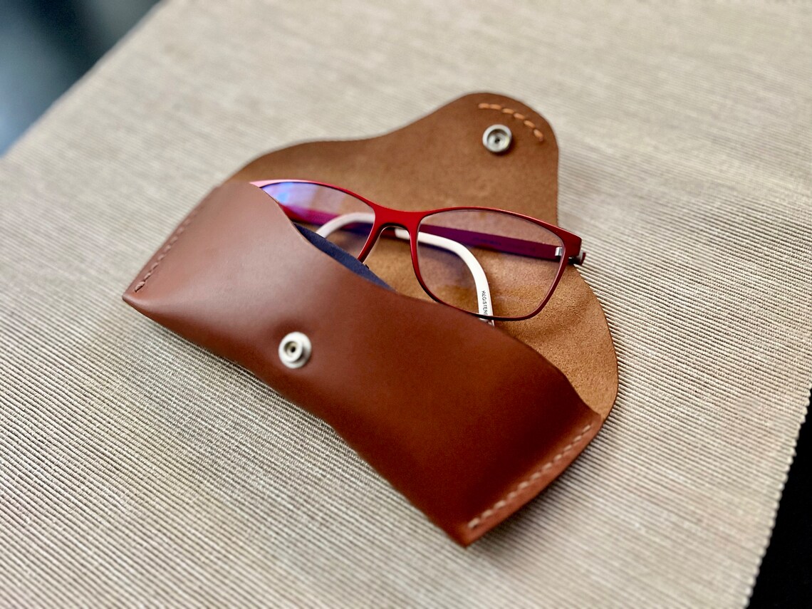 Leather Sunglasses Case Leathercraft Pattern DIY Sunglasses - Etsy