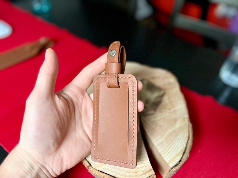 Leather Luggage Tag Pack PDF Pattern, Simple and Stylish Leather Bag ...