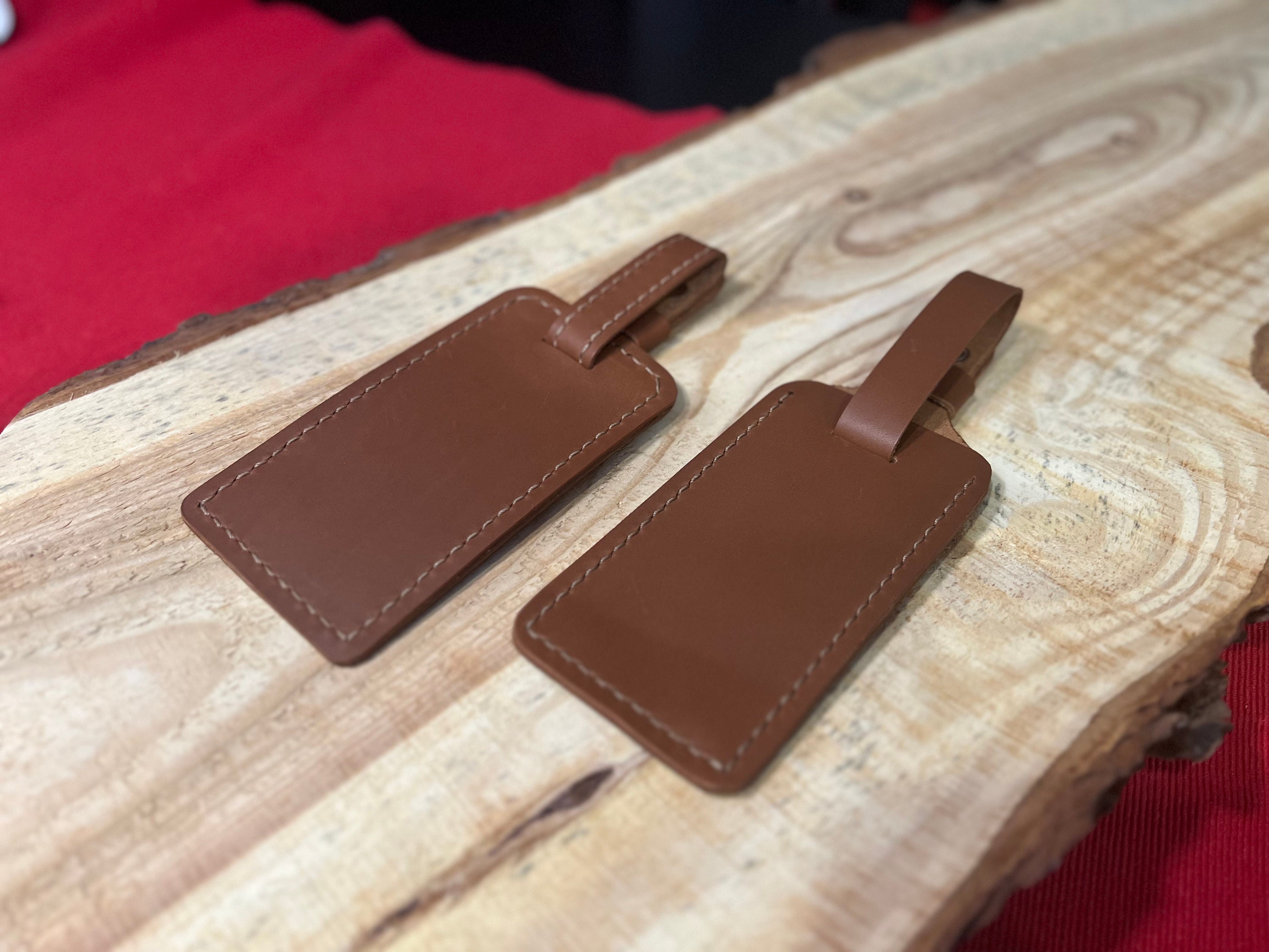 Leather Luggage Tag Pack PDF Pattern, Simple and Stylish Leather Bag ...