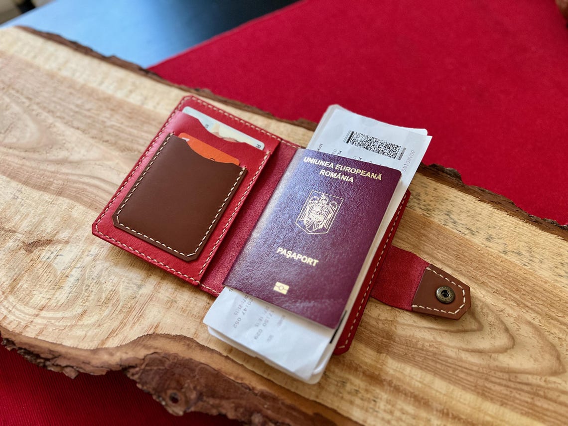 Travel Wallet for Cards, Large ID, Passport, Money V4 - DIY PDF Pattern ...