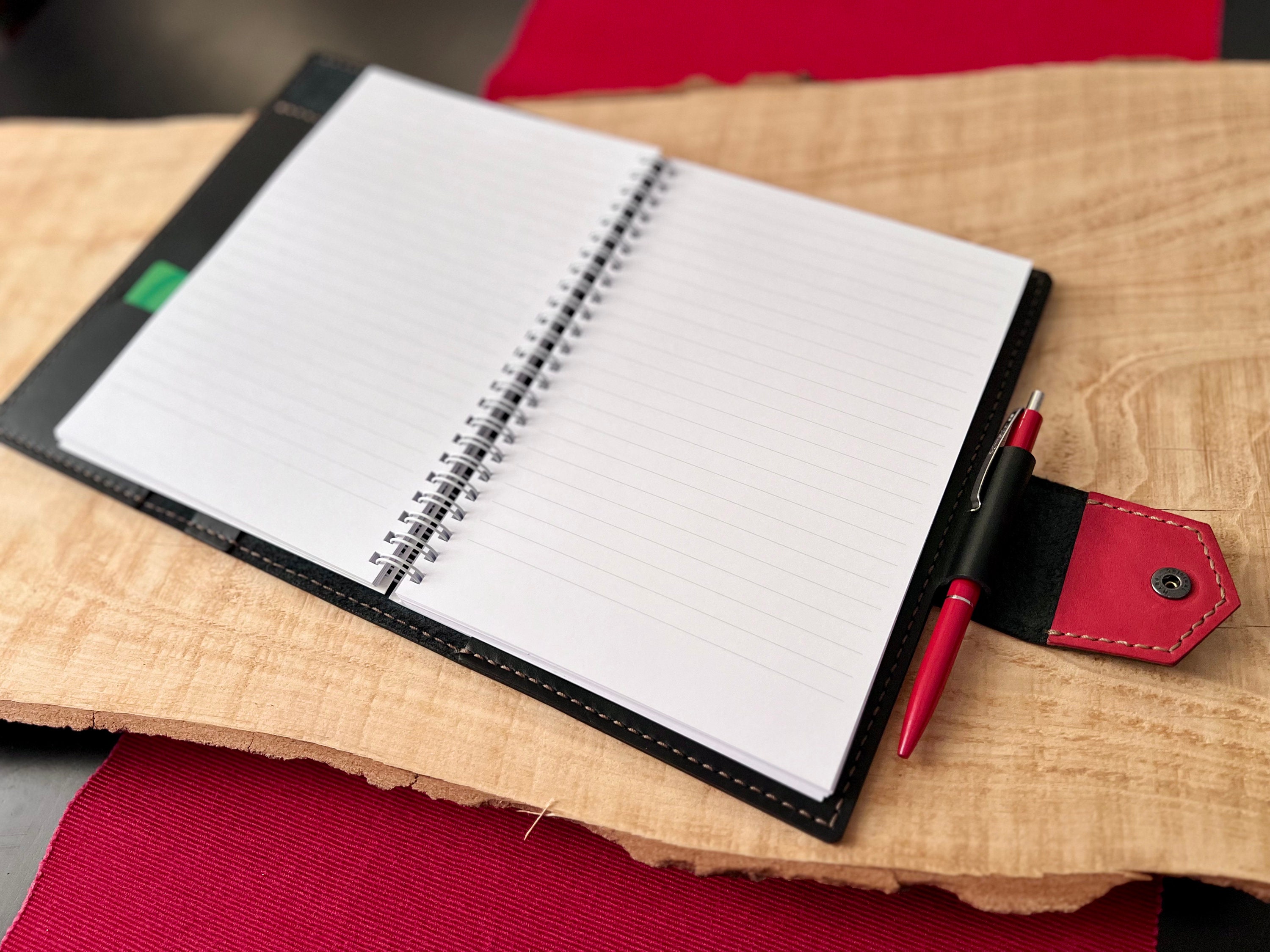 A5 Leather Notebook Cover Pattern With Pen & Card Holders (PDF Digital ...