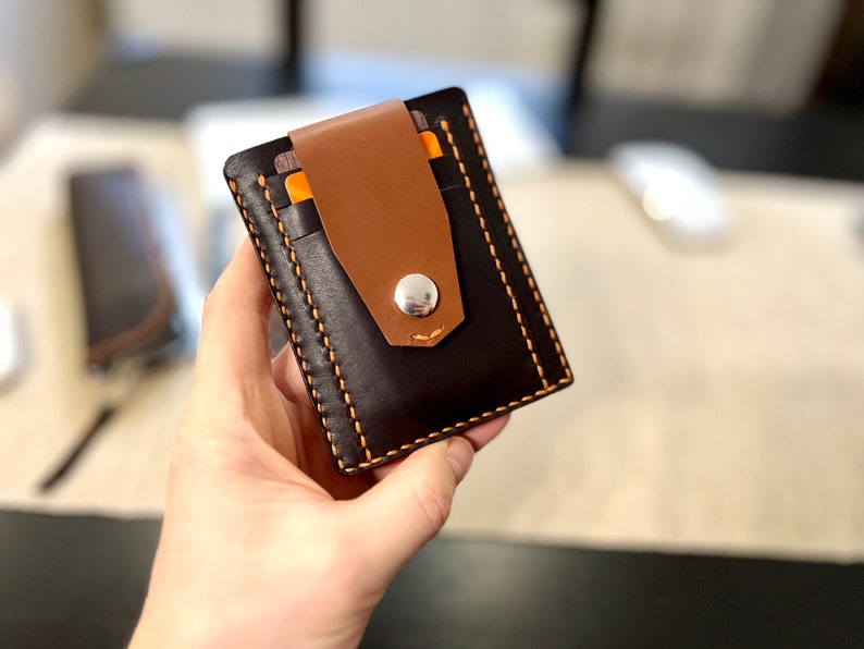 Wallet for up to 5 Cards, Multi Currency Money and ID PDF Leather Craft ...