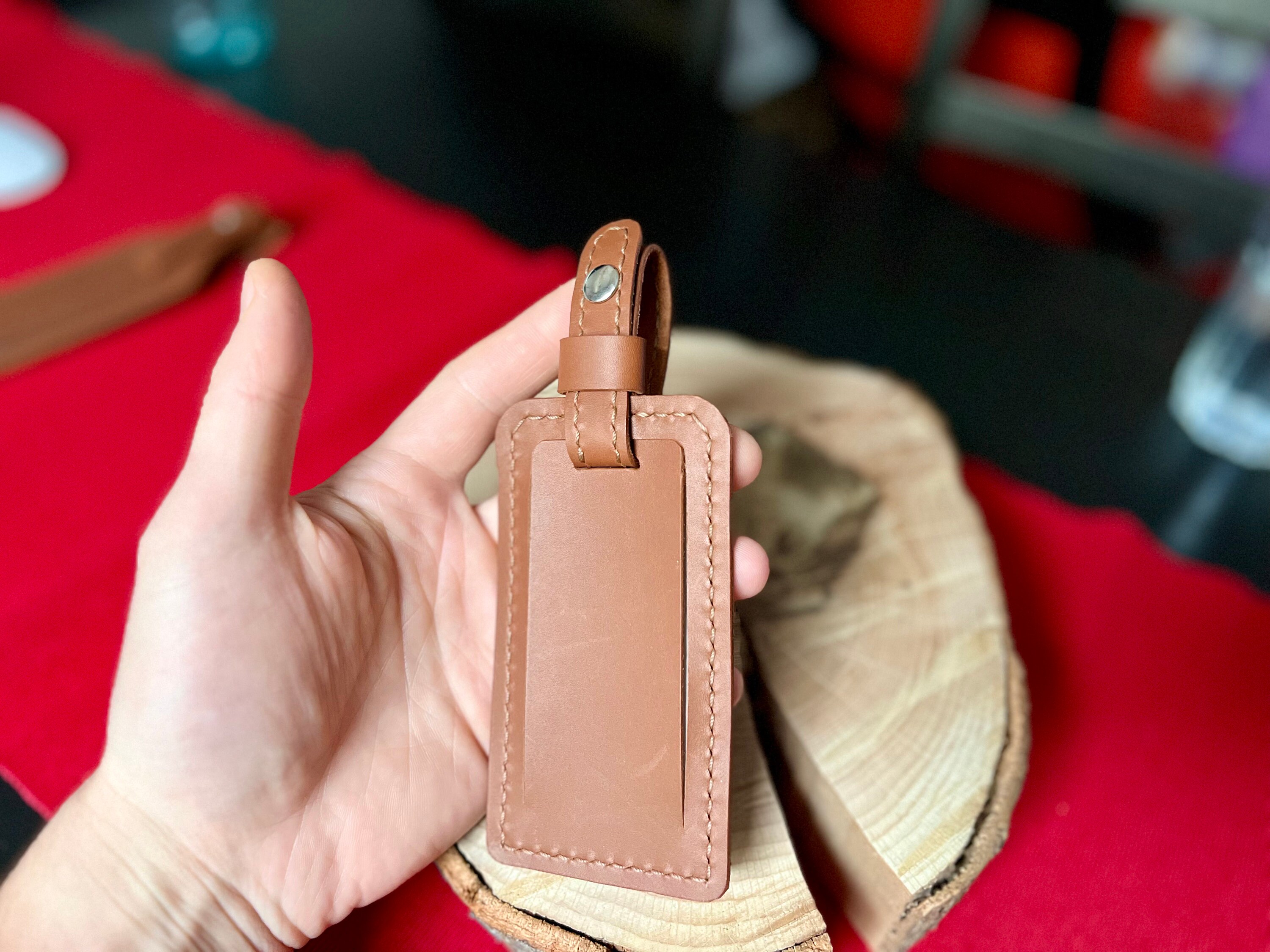 Leather Luggage Tag DIY PDF Pattern - Craft Customized Bag ...