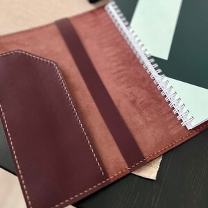 A5 Leather Notebook Cover Pattern V2 With Clip Pen Holder DIY Notebook ...