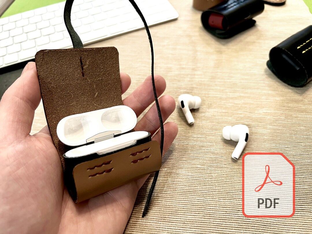 Apple Airpods Pro Leather Case Pattern 1st & 2nd Gen Without Snap PDF ...