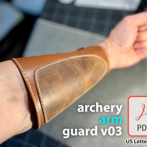 Leather Archery Arm Guard V.03 PDF Digital Pattern DIY Leather Project ...