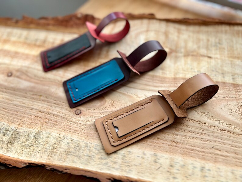 Leather Luggage Name Tag PDF Pattern Travel in Style With Customized ...