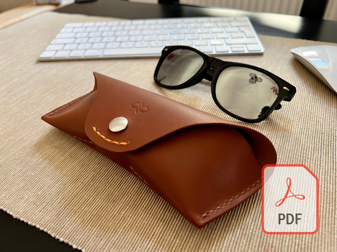 Leather Sunglasses Case Leathercraft Pattern DIY Sunglasses Case PDF ...