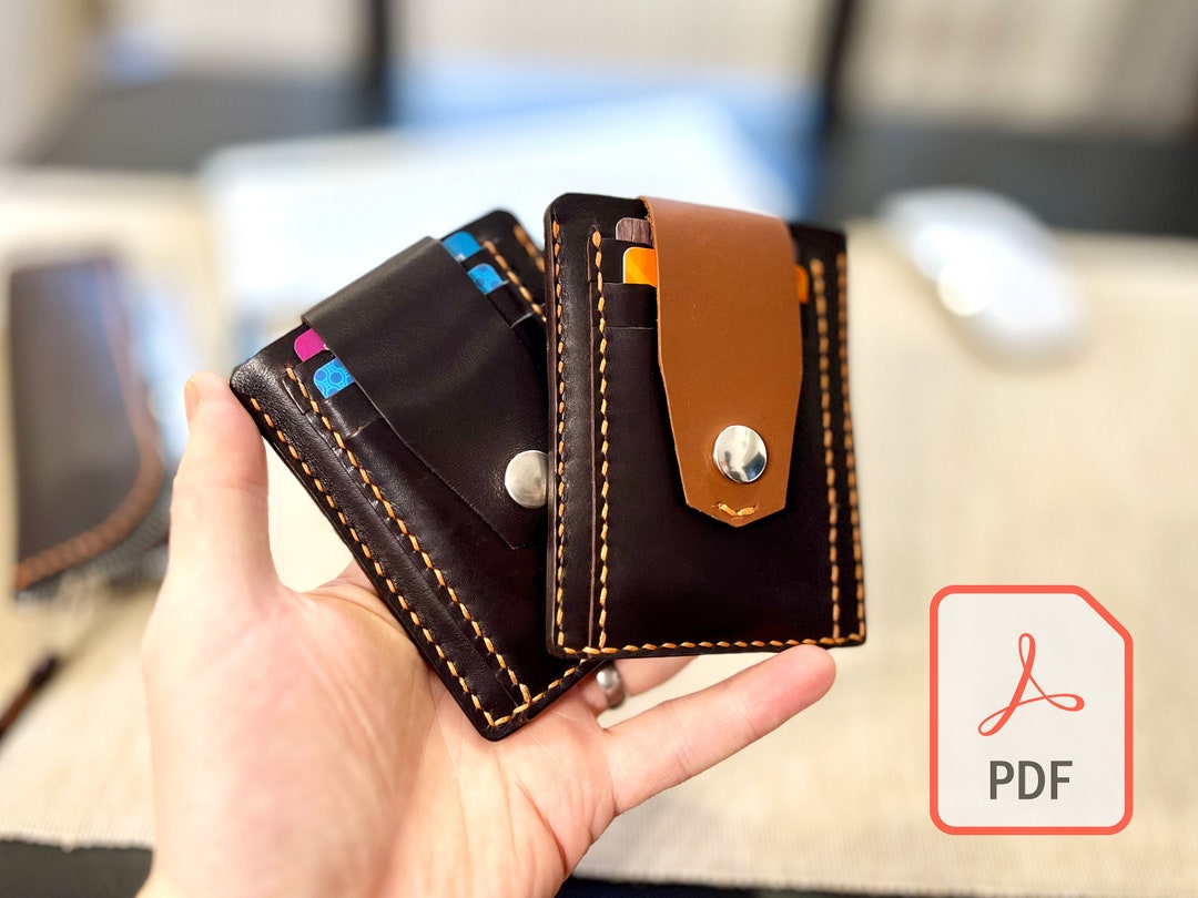 Wallet for up to 5 Cards, Multi Currency Money and Large ID PDF Leather ...