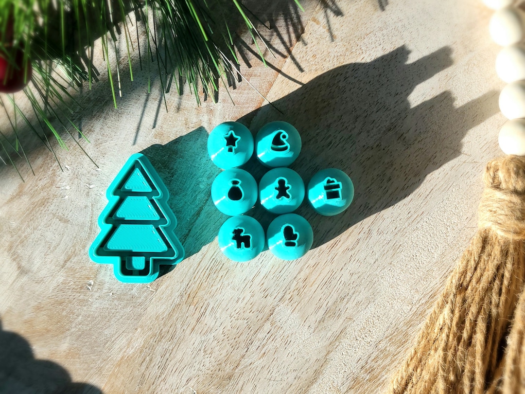 Tree Shelves Polymer Clay Cutter Set: Christmas Earrings Bundle (8 Pc ...