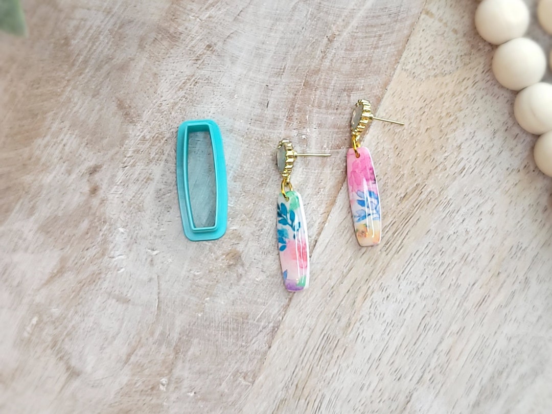 Rounded Rectangle Polymer Clay Cutters: Rectangle Shape Earrings - Etsy