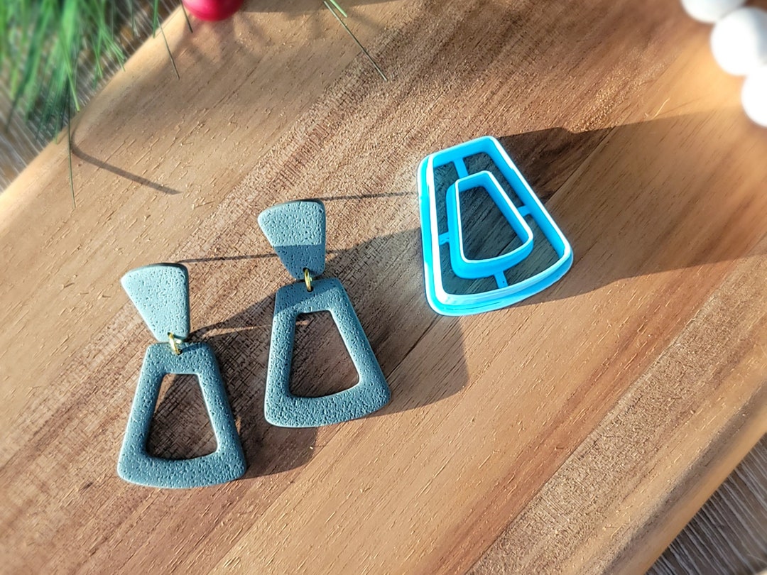 Geometric Polymer Clay Cutters, Drop Cutter, Geometric Cutter, Boho ...