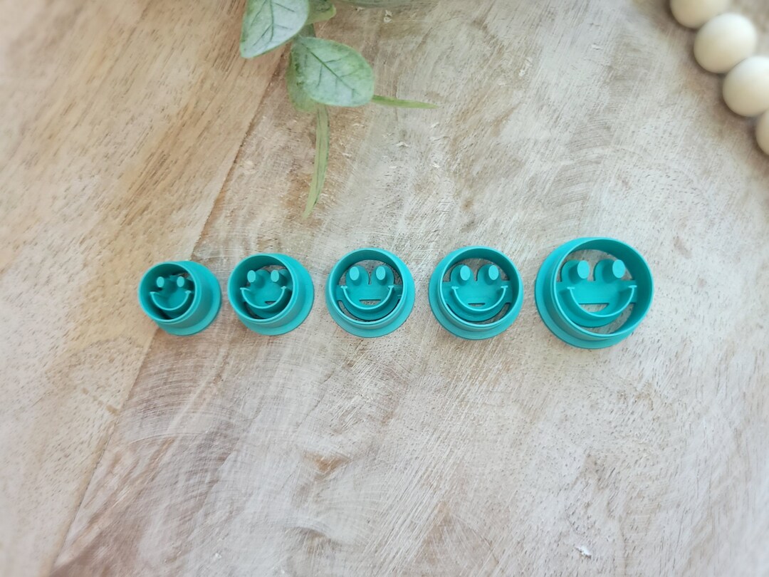 Smiley Face Polymer Clay Cutters, Smiley Face Earrings, Happy Earrings ...