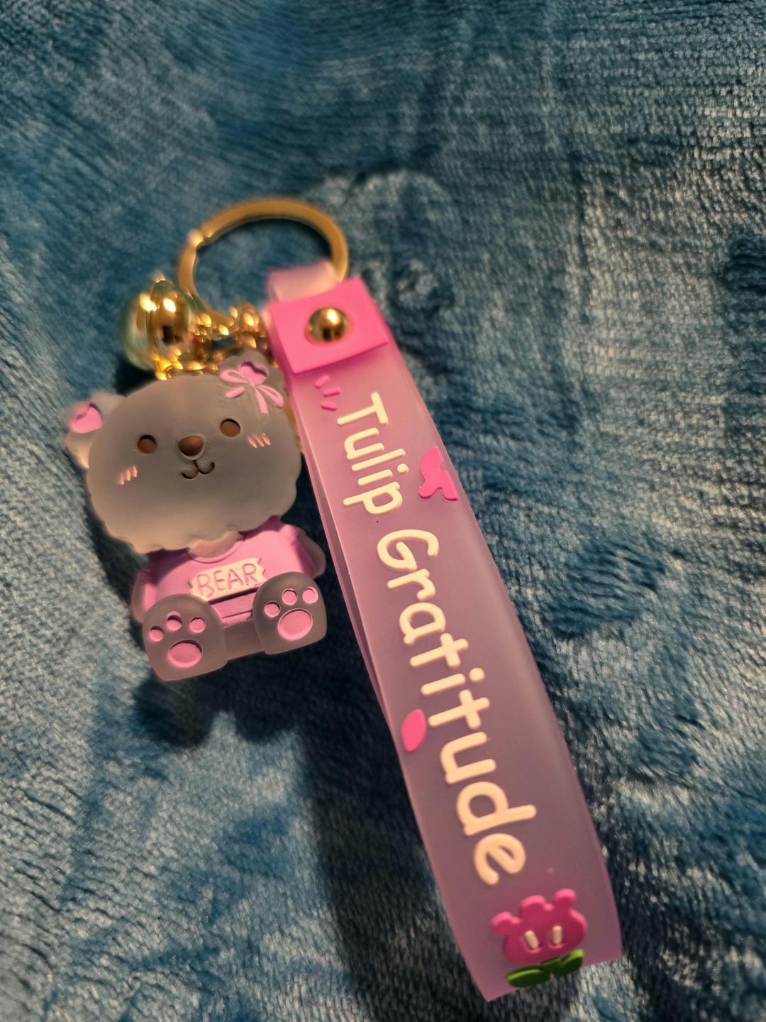 Keychain Charm /purple Bear Charm/gift for Her/birthday Gift/resin Bear ...