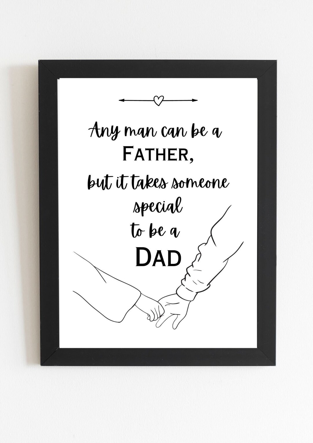 Father's Day Quote Digital Download Print, Dad Quote, Father's Day Gift ...