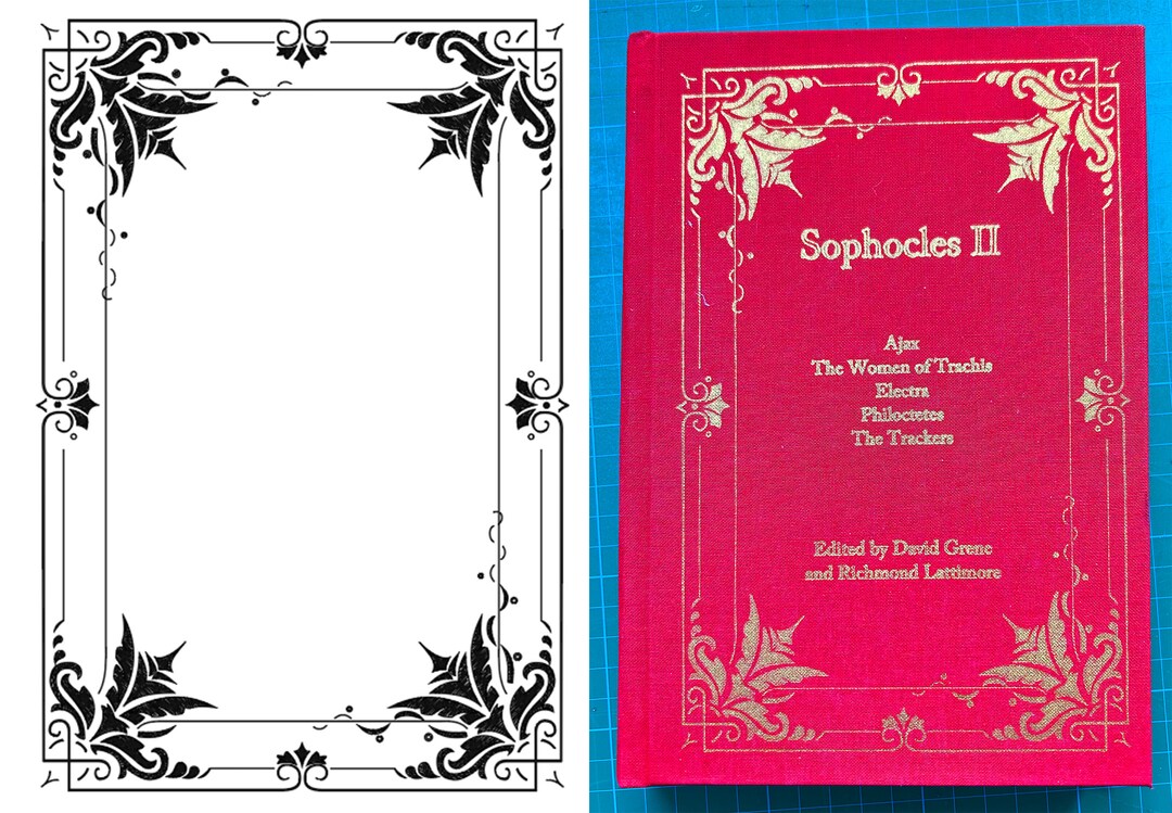 Book Cover - Cricut DRAW File Download for Pen or Foil - Classic ...