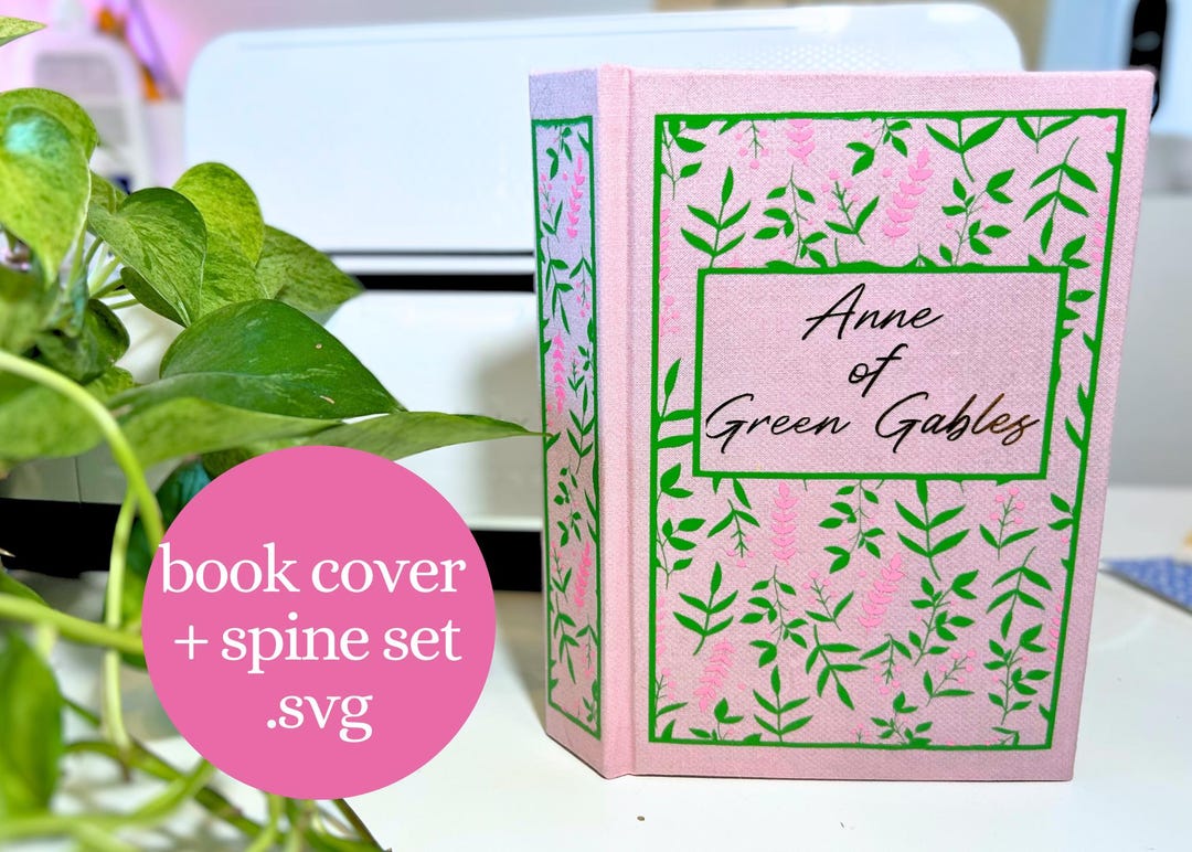 Book Cover Set SVG Cricut HTV File for Bookbinding, Gold Foil Vinyl ...