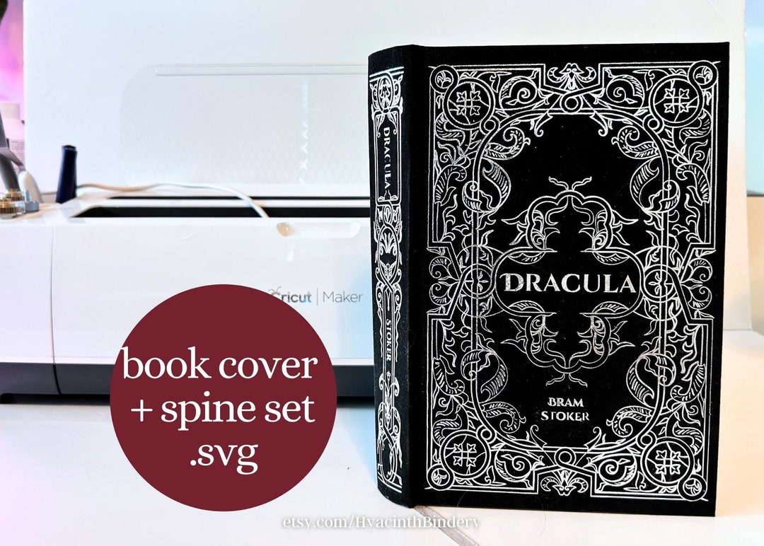 Gothic Book Cover & Spine SVG Design HTV and Cricut/silhouette - Etsy