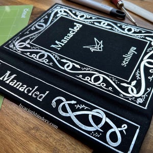 Snakes and Roses Book Cover and Spine SVG - Cricut HTV File for ...