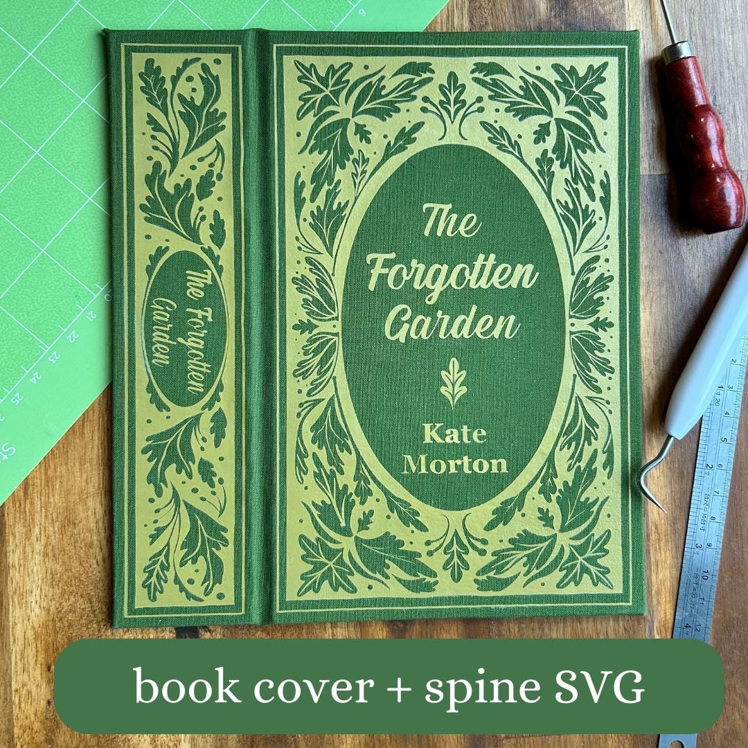 Customizable Oak Leaf Book Cover SVG | 6x9 Hardback Cover & Spine ...