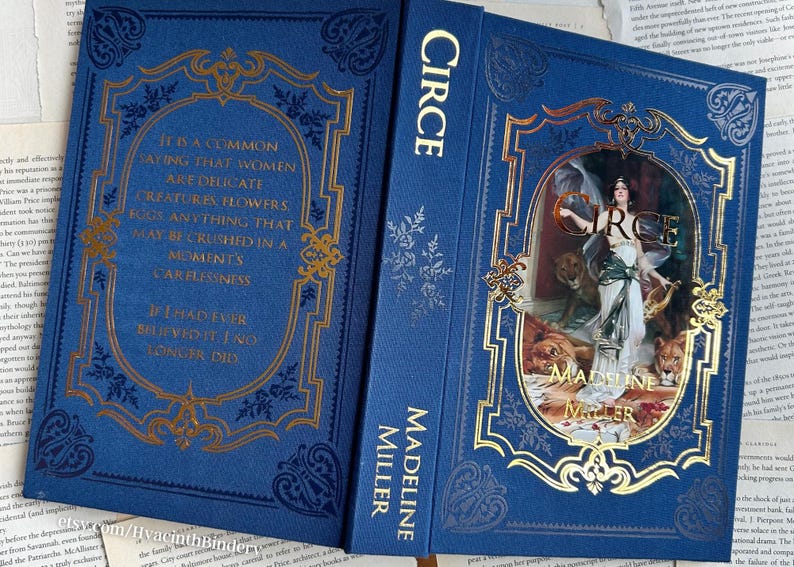 Handmade 'circe' Rebound Book | Wright Barker Vinyl Cover, Special ...