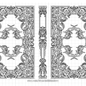 Gothic Book Cover & Spine SVG Design HTV and Cricut/silhouette - Etsy