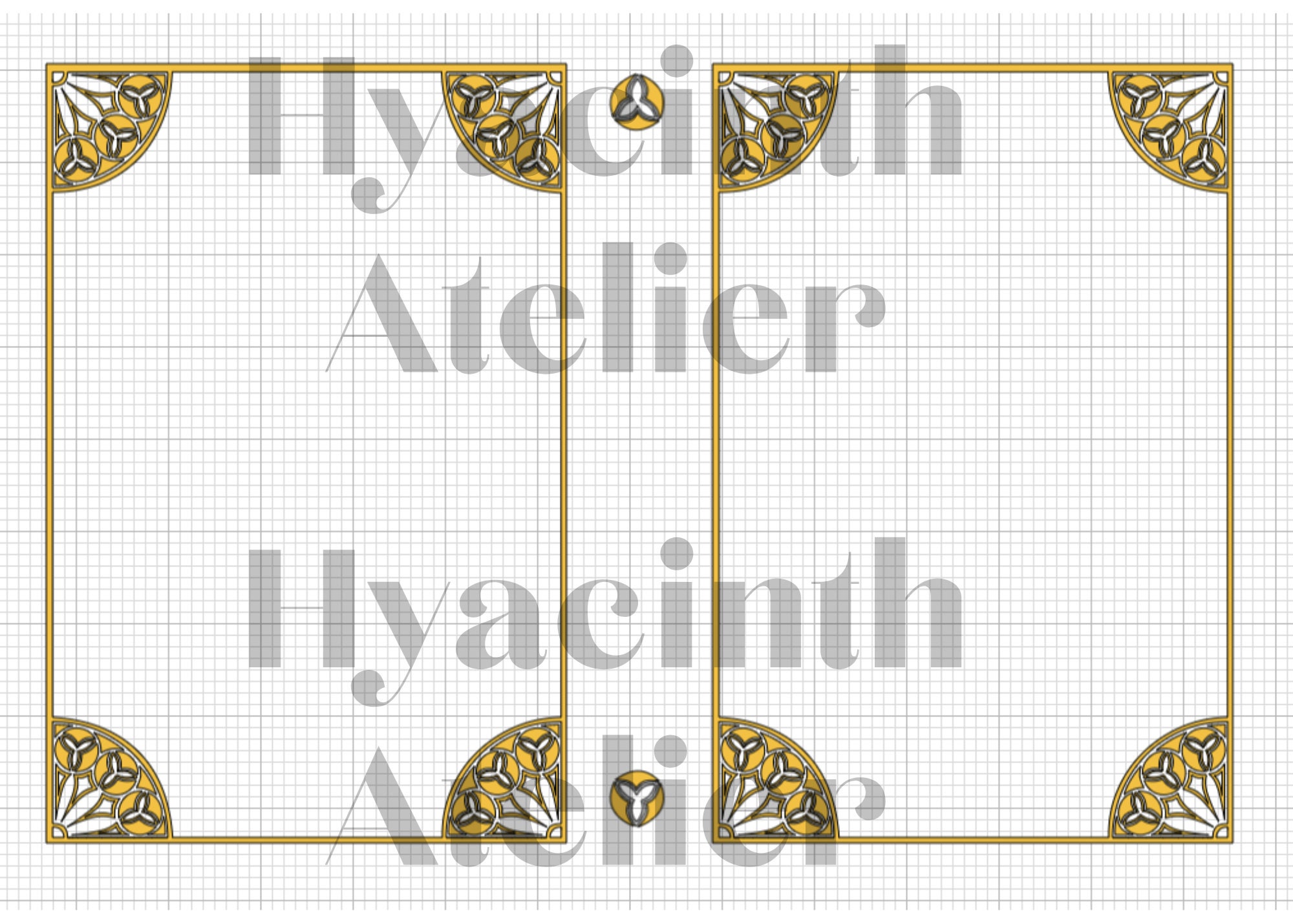 Book Cover SVG and Spine Decoration Gothic Cricut HTV File for ...